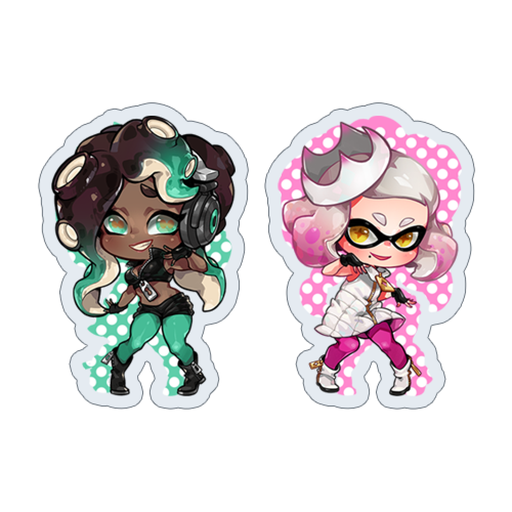 Charm – Splatoon – Pearl & Marina – Skullfairy Store